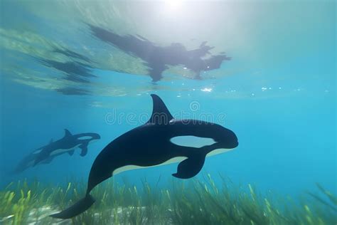 Killer Whale Orcinus Orca Neural Network Ai Generated Stock Illustration Illustration Of