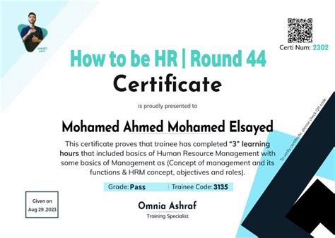 Mohamed Ahmed Mohamed On Linkedin Hr Certificate Betterlatethannever Learningjourney… 30