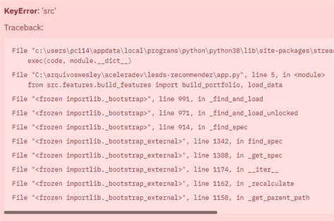 error when using a package using streamlit streamlit