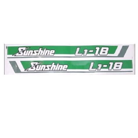 Stickerset Kubota Sunshine L1 18 Mini Tractor Onderdelen Iseki