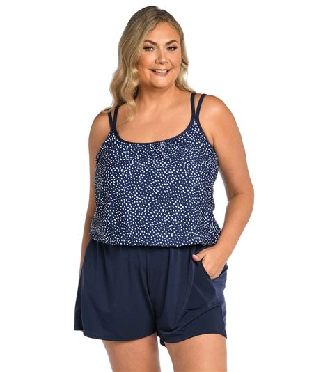 Maxine Plus Size Swim Romper At