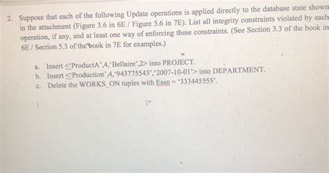 Solved 2 Suppose That Each Of The Following Update