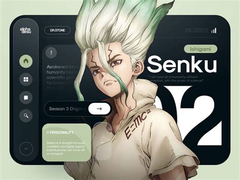 Ishigami Senku Ui Design Edit By Alpha706 On Deviantart