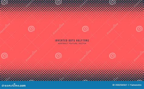 Inverted Dots Halftone Pattern Horizontal Border Vector Red Black Abstraction Stock Illustration