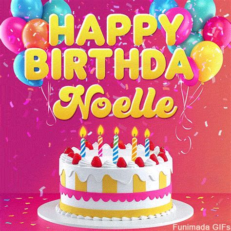 Fun And Colorful Animated Birthday Greeting For Noelle Download On