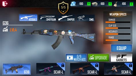 FPS Shooting Game UI Design On Behance