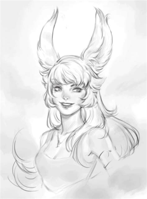 Oc Viera Portrait Commission Rffxiv