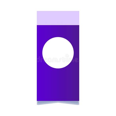 Purple Rectangle With Circle Vector Design Element Stock Vector