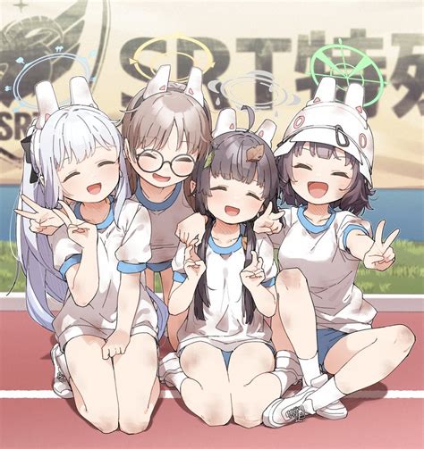 Miyu Miyako Saki And Moe Blue Archive Drawn By Yukie Kusaka Shi Danbooru