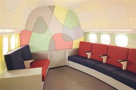 Lounge Area Of The Lockheed L 188 Electra Airplane
