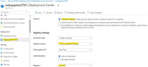 How To Create A Azure App Service With A Private Azure Container Registry Stack Overflow