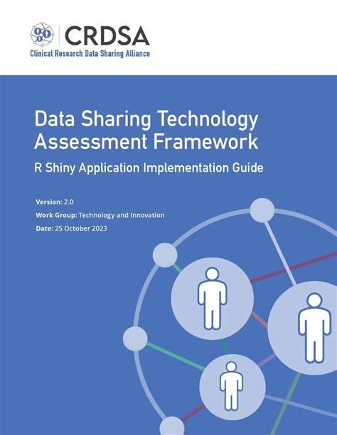 Data Sharing Technology Assessment Framework Clinical Research Data Sharing Alliance