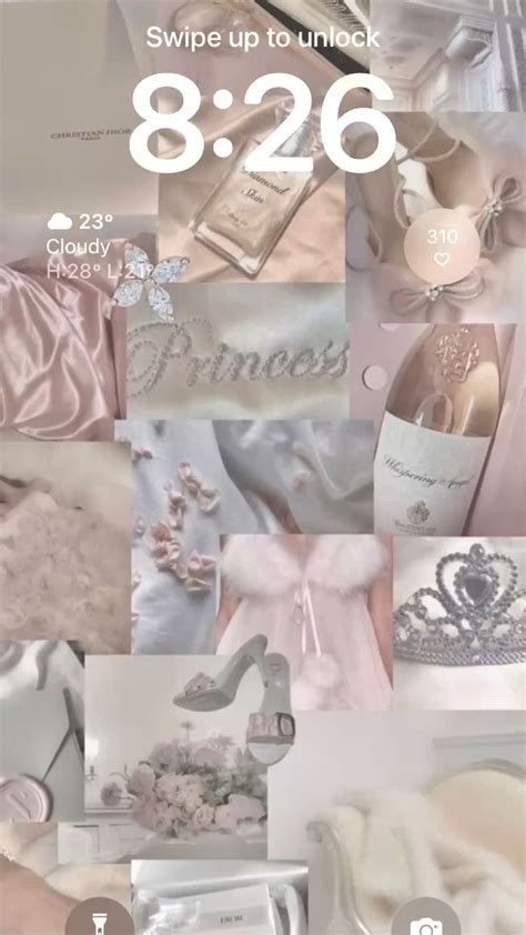 Ios 16 Aesthetic Pink Lock Screen And Home Screen Light Pink Cheengu