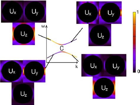 Spatial Distribution Of The Polarization Components U X U Y And U Z