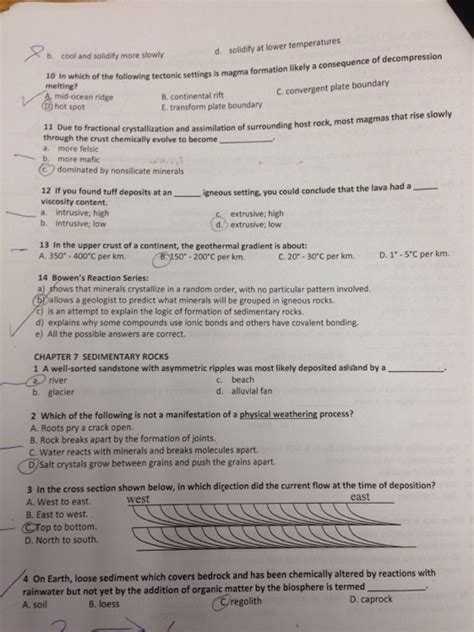 Solved In Which Of The Following Tectonic Settings Is Magma