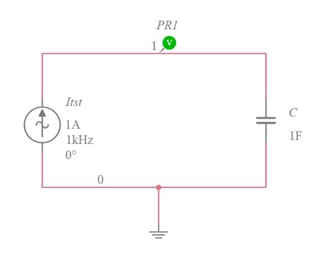 Ideal Capacitor Capacitive Reactance As A Function Of Frequency Multisim Live