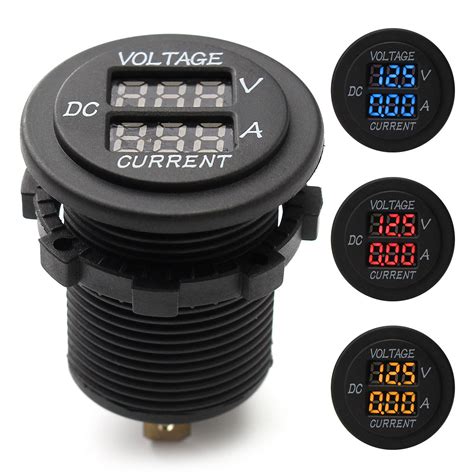 Car Dc 12v 24v Voltmeter Ammeter Led Display Digital Voltage Meter