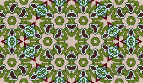 Seamless Circular Vector Pattern Background Symmetrical Print Texture Background Image And