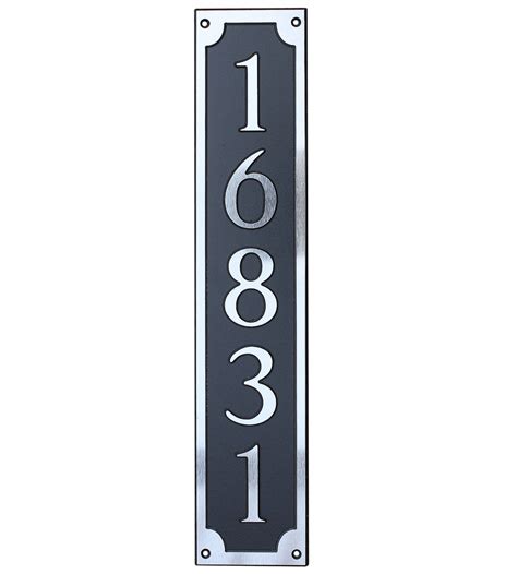 Vertical Boston Composite Address Plaque 656V