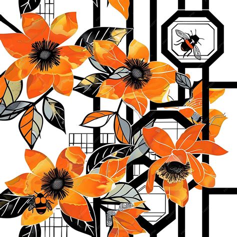 Premium Photo Modern Metal Trellis Featuring Geometric Patterns With Passi Collage Outline Art