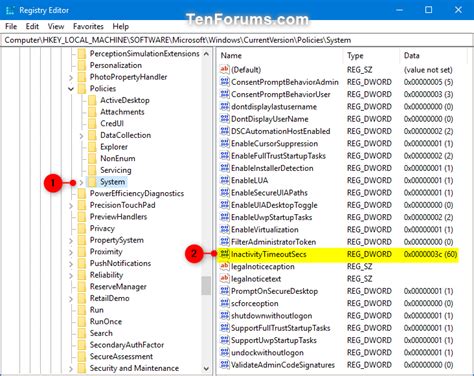 Automatically Lock Computer In Windows 10 Tutorials