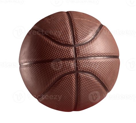 Isolated Close Up Of A Brown Ball Of Basketball Sport 21084949 Png
