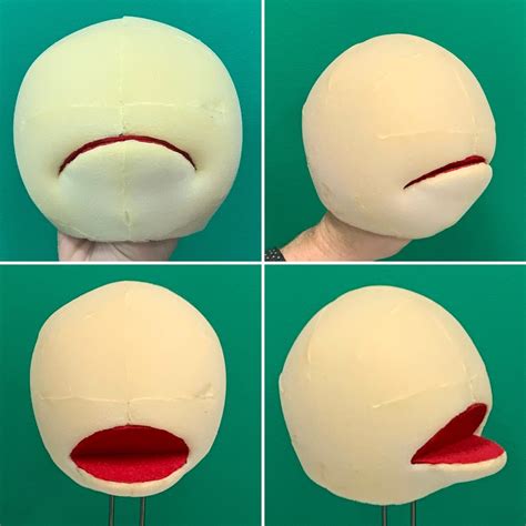 Round Puppet Head Foam Pattern Etsy