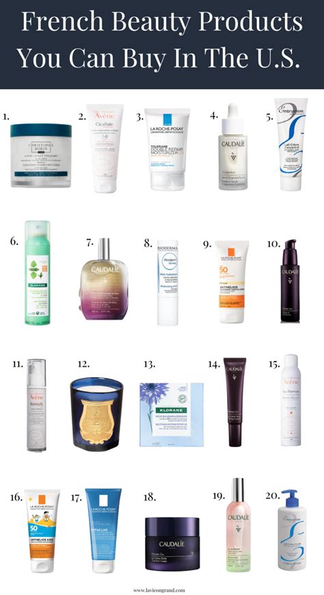 French Beauty Products You Can Buy In The Us La Vie On Grand