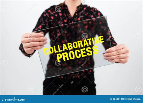 Sign Displaying Collaborative Process Business Idea People And