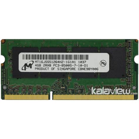 خرید و قیمت رم لپ تاپ میکرون 4gb مدل Ddr3 باس 1066mhz 8500 سنگاپور Mt16jss51264hz 1g1a1 تایمینگ
