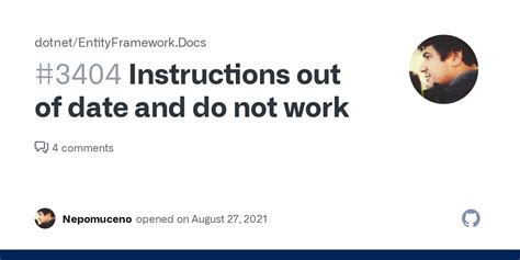 Instructions Out Of Date And Do Not Work · Issue 3404 · Dotnet