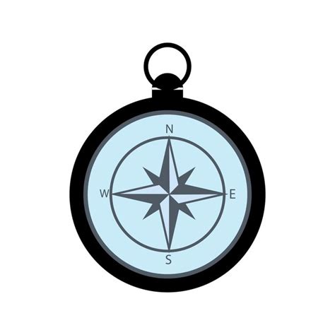 나침반 아이콘 로고 벡터 디자인 서식 파일 프리미엄 벡터