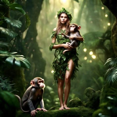 Download Ai Generated Woman Jungle Royalty Free Stock Illustration Image Pixabay