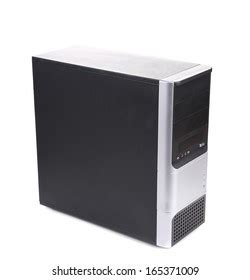 Computer System Unit Isolated On White Stock Photo Shutterstock