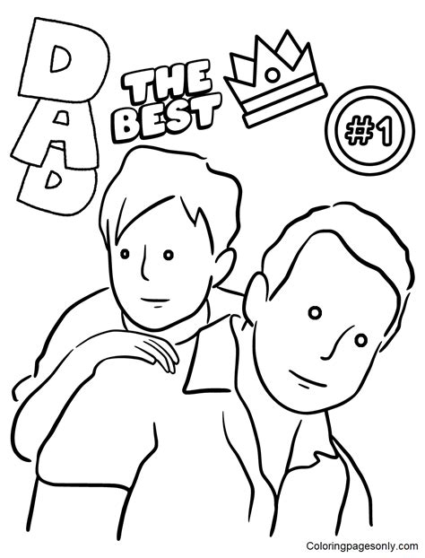 Картинки раскраски папе