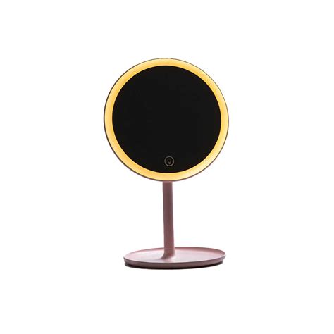 Косметичне дзеркало з Led підсвіткою та збільшенням рожевий купити оптом в Україні 🛒 Lugi