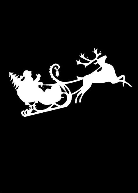 Трафареты Новогодних оленей для вырезания из бумаги