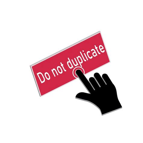 Premium Vector Hand Mouse Cursor Clicks The Do Not Duplicate Button Vector Design