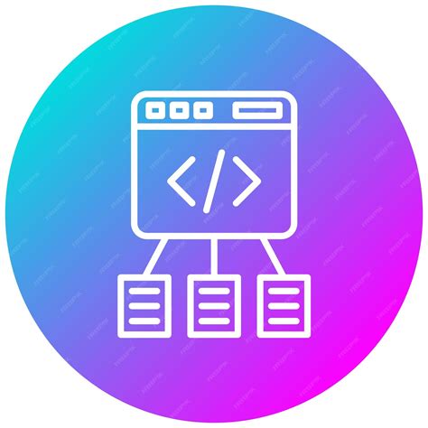 Premium Vector Code Framework Vector Illustration Style