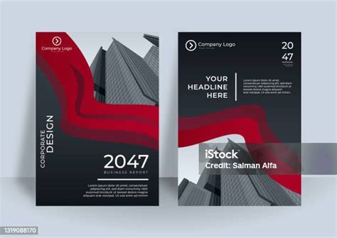 A4의 도시 배경 비즈니스 북 커버 디자인 템플릿이있는 빨간색 색 구성표 브로셔 연례 보고서 잡지 포스터 기업 프리젠 테이션 포트폴리오 전단지 배너 웹 사이트에 쉽게 적응할