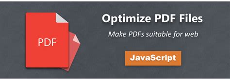 Optimize Pdf In Javascript High Quality Pdf Optimization