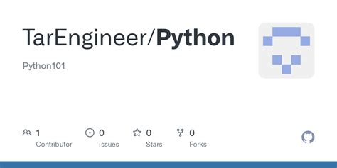 GitHub TarEngineer Python Python101