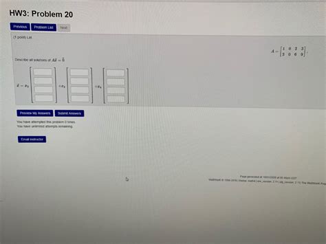 Solved HW3 Problem 20 Previous Problem List Next 1 Point Chegg Com