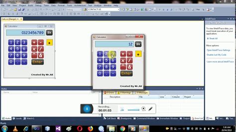 How To Create Calculator In Cnet C Projects With Source Code Csharp Projects Youtube