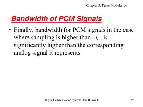 Ppt Chapter 3 Pulse Modulation Powerpoint Presentation Free Download