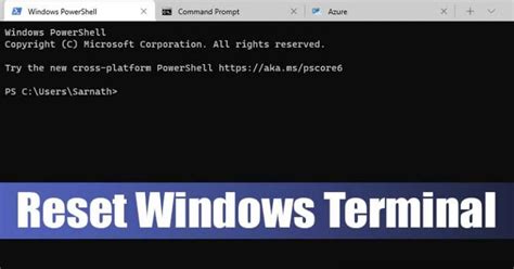 How To Reset Windows Terminal To Default Settings
