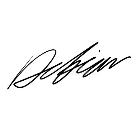 Letra D Firma Abstracta Del Documento Ilustración Del Vector