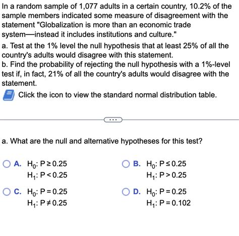 Solved In A Random Sample Of Adults In A Certain Chegg Com