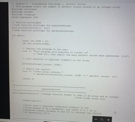 Solved Chapter 8 Programming Challenge 1 Perfect
