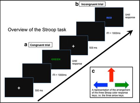 Schematic Of The Computerized Version Of The Stroop Task Adapted From